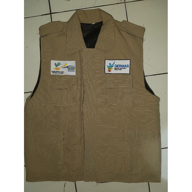 Jual rompi pkh cream krah#rompi germas#rompi kemenkes | Shopee Indonesia