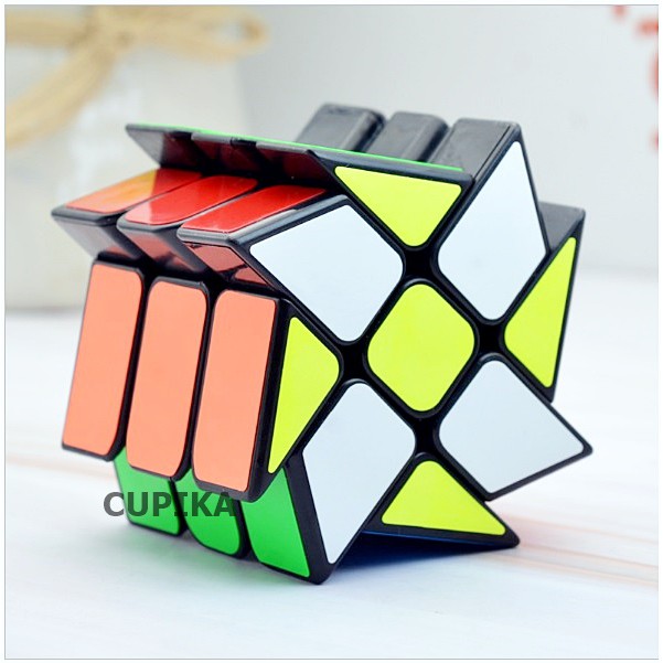Jual Cube Puzzle 3x3 QY QIYI Blackbase Windmill Fisher Unik murah ...