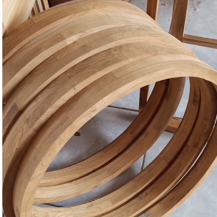 Jual F60 Frame Cermin Bulat Kayu Jati Solid | Shopee Indonesia