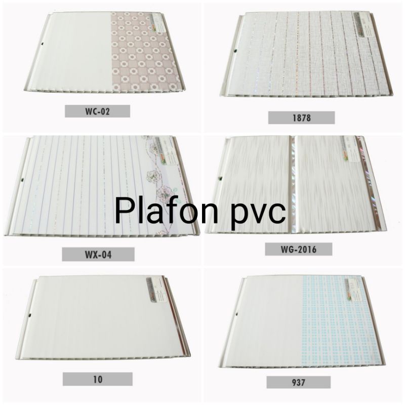 Jual plafon pvc lebar 20cm tebal 8mm isi 1 meter | Shopee Indonesia