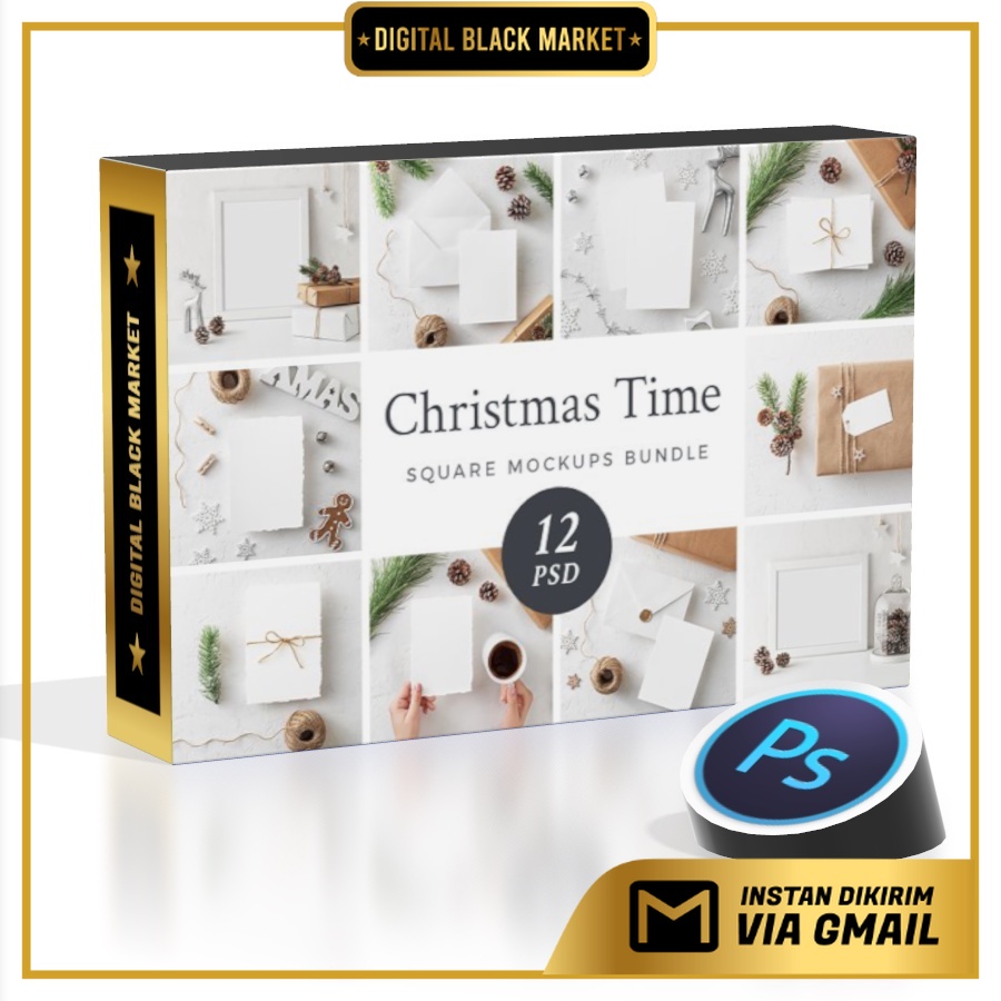 Jual Christmas Mockups Bundle SAVE 70% - Photoshop | Shopee Indonesia
