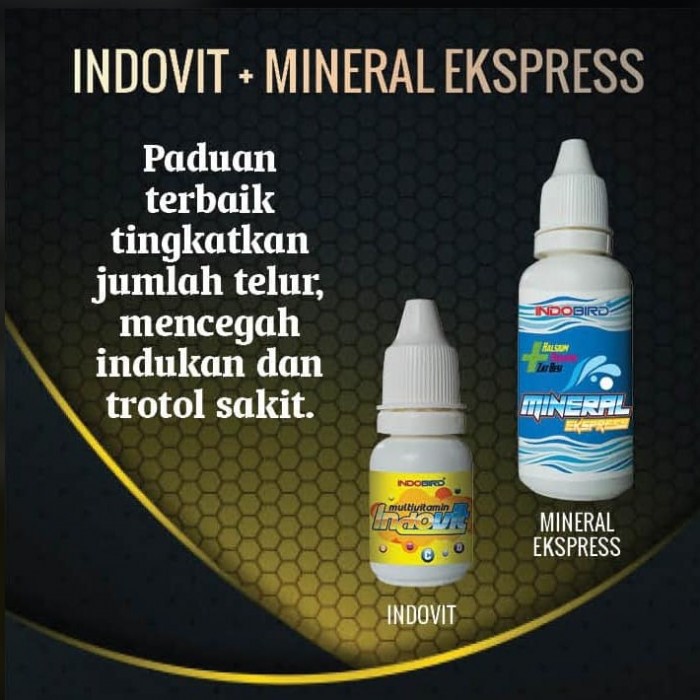 Jual Indovit dan Mineral Burung Express Suplemen Vitamin Kombinasi ...