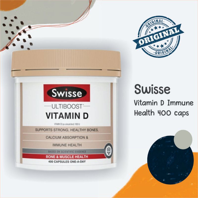 Jual SWISSE Ultiboost Vitamin D 400 capsules | Shopee Indonesia