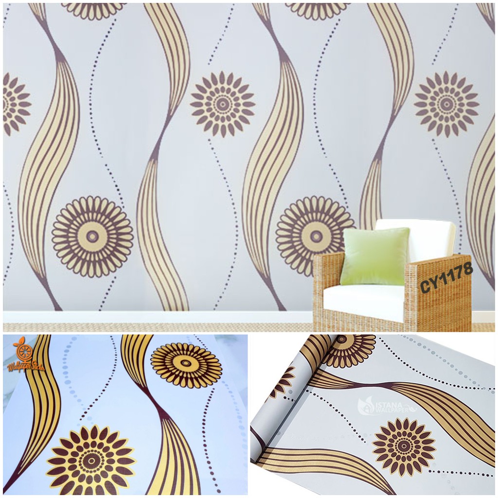 Jual Wallpaper Dinding Motif CY1178 Wallsticker 45cm x 8 metertr ...