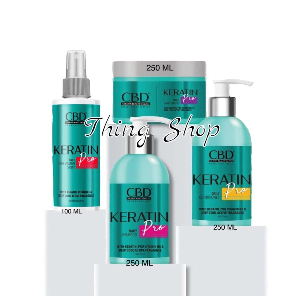 Jual CBD Profesional Keratin Pro Daily Hairmask/ Shampo/Conditioner 250 ...