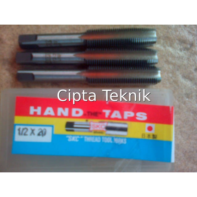 Jual Hand Tap SKC 1/2 inchi x 20 UNF HandTap 1/2inchix20 UNF Tap Ulir Lubang Baut 1/2 inch ...