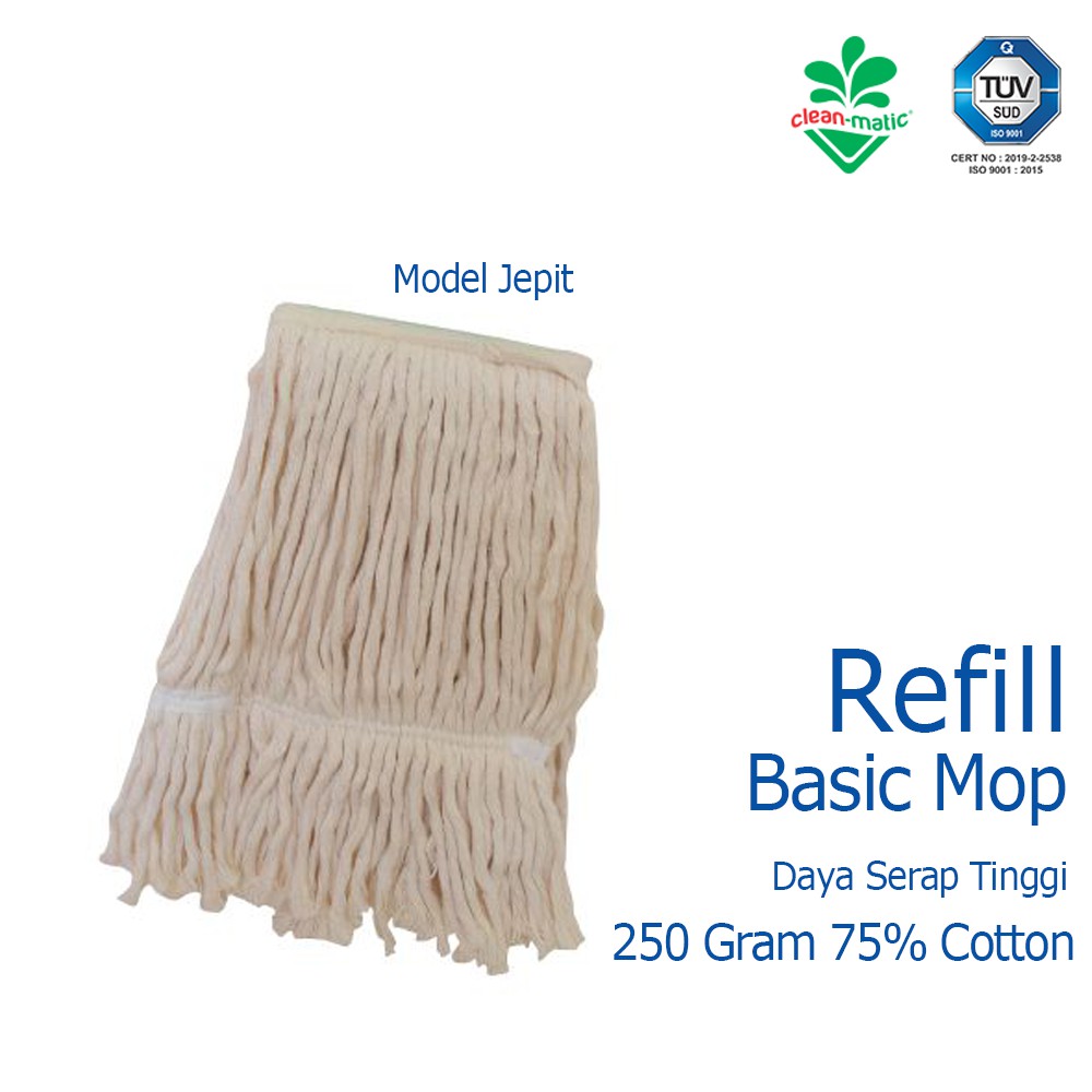 Jual MyHomey Refill Pel Alat Pel Lantai Basic Mop Cleanmatic 216864 ...