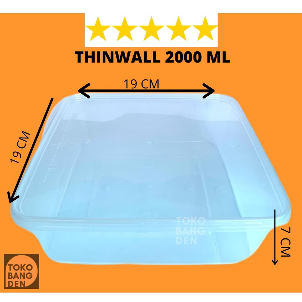 Jual THINWALL 2000 ML ( BOX KOTAK MICROWAVE ) | Shopee Indonesia