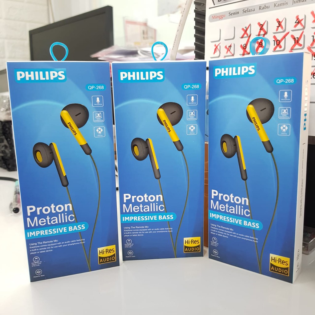 Jual Headset Philips / HF Philips non karet / Earphone Philips PH-268 ...