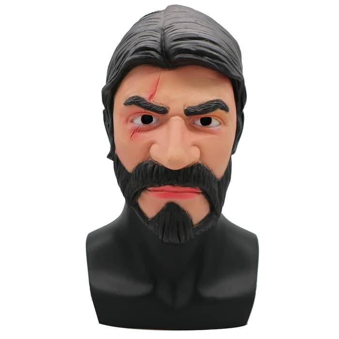 Jual Topeng seram hantu john wick keanu reeves kratos latex halloween ...