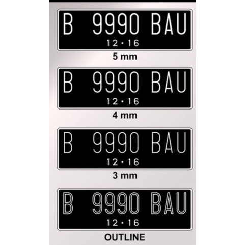 Jual STIKER MOBIL/STICKER PLAT NOMOR MOBIL DAN MOTOR | Shopee Indonesia