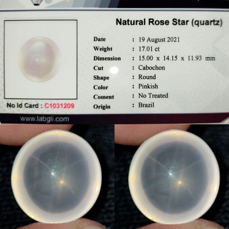 Jual NATURAL STAR ROSE QUARTZ 17.01 CRT | Shopee Indonesia