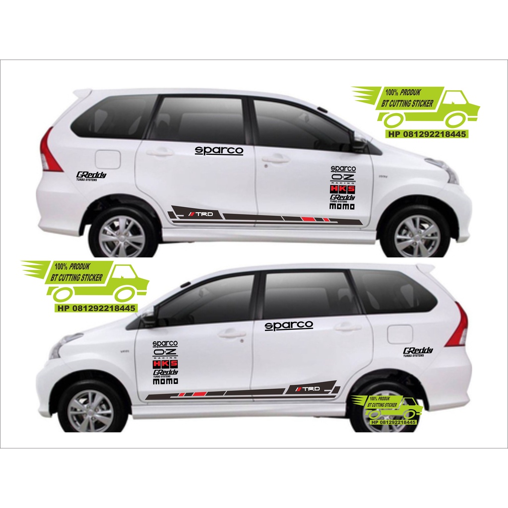 Jual stiker mobil toyota avanza sticker avanza stiker avanza sticker ...