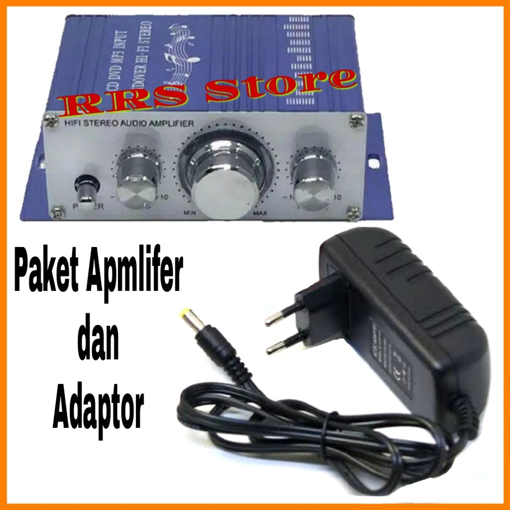 Jual ♣ Ampli mini amplifier speaker amplier 20w Satu paket amplifer dan ...