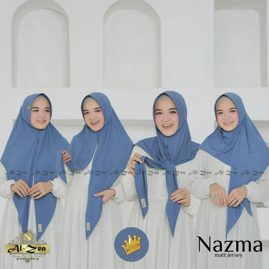 Jual Alzea hijab - Nazma segitiga pet Jilbab instan kerudung wanita muslim bergo jersey super ...