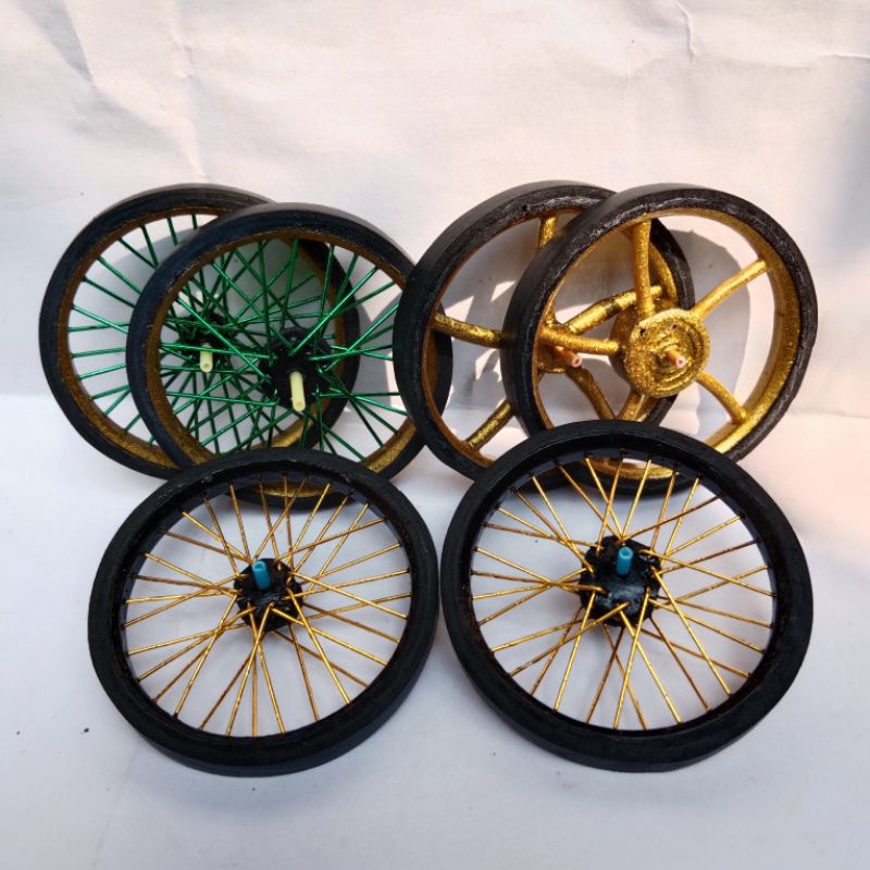 Jual MINIATUR VELG roda motor handmade detail ok bayar di tempat ...
