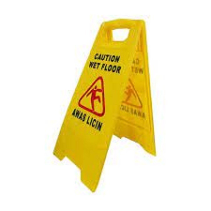 Jual Floor Sign Caution Wet Floor / Awas Lantai Licin / Maintenance ...