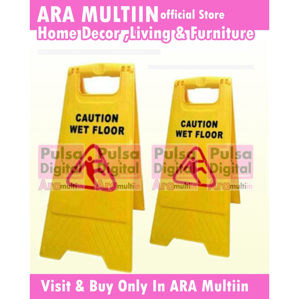 Jual Krisbow Sign Caution Wet Floor Papan Peringatan Lantai Basah ...