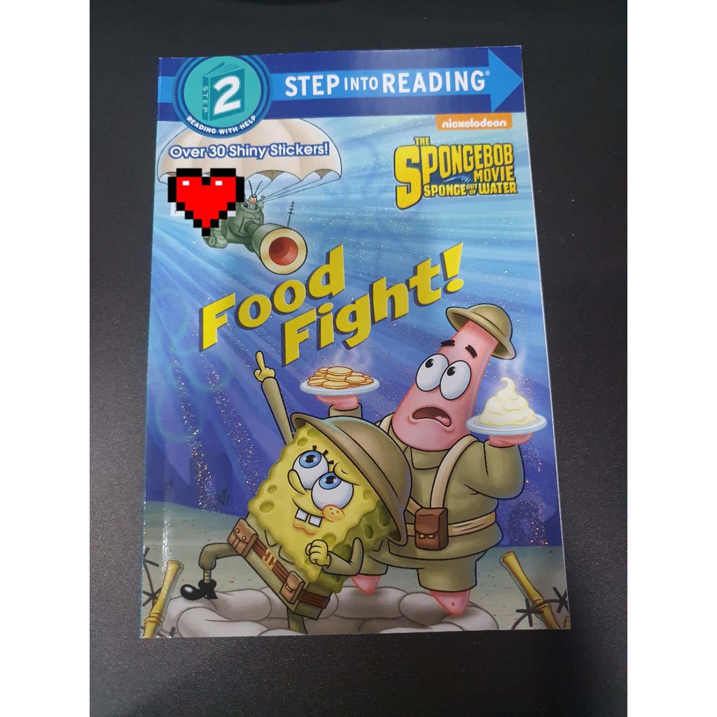 Jual Spongebob Squarepants Reading Book (Food Fight) With Shiny ...