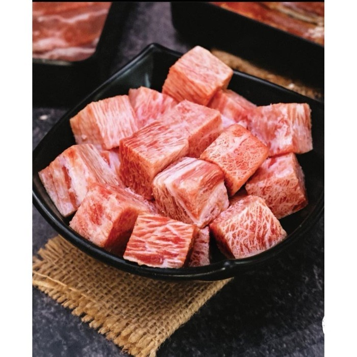 Jual Wagyu Saikoro 250g Australia Meltique Meltik Daging Sapi Beef Cube ...