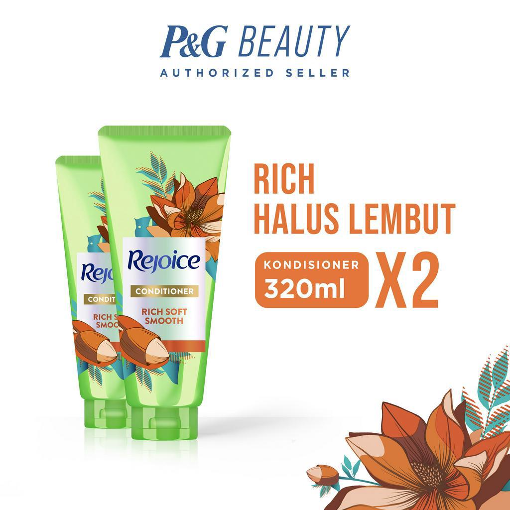 Jual Rejoice Conditioner Rich Soft Smooth 2 x 320 mL | Shopee Indonesia