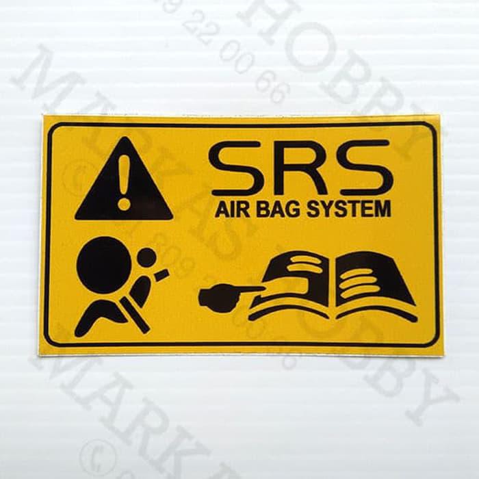 Jual Stiker / Sticker SRS Airbag Yellow ( Warning Sign ) | Shopee Indonesia