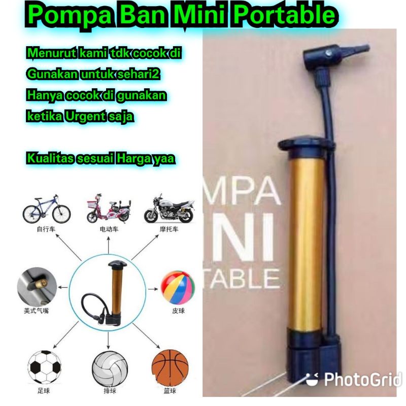 Jual pompa ban mini portable Pompa angin Mini Unik Murah | Shopee Indonesia