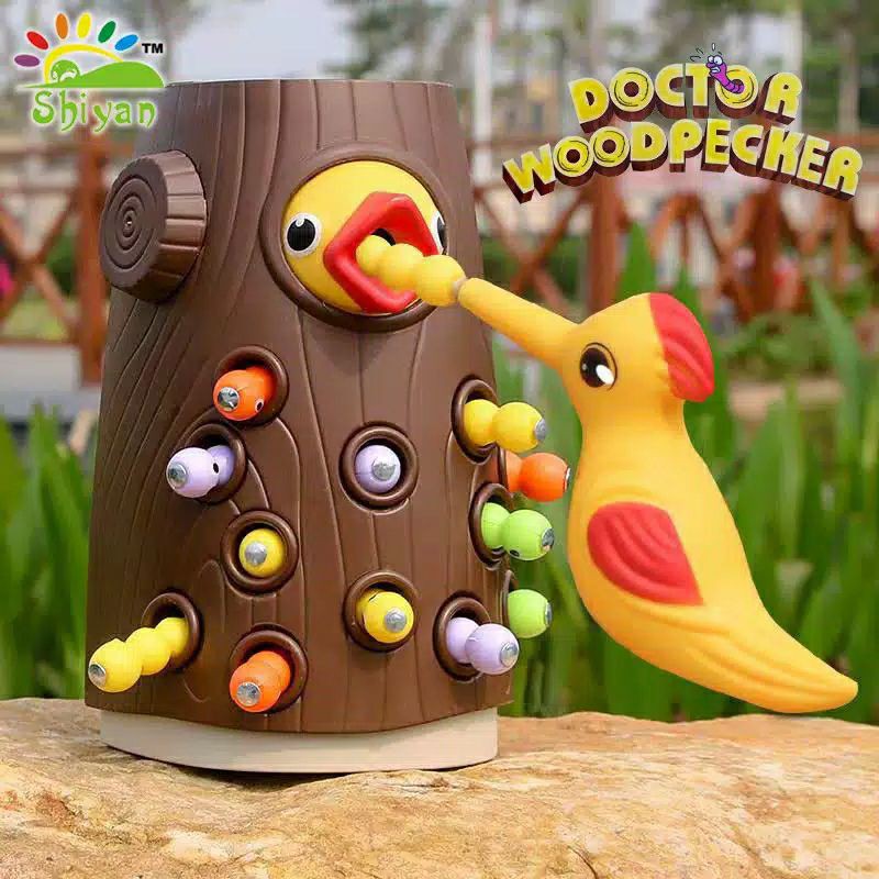 Jual mainan burung pelatuk latih sensorik dan motorik anak -anak ...