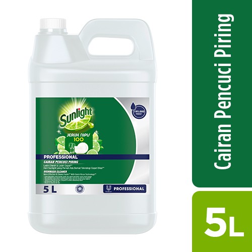 Jual SUNLIGHT 5 LITER / 5000 ML SABUN CUCI PIRING JERUK NIPIS KEMASAN ...