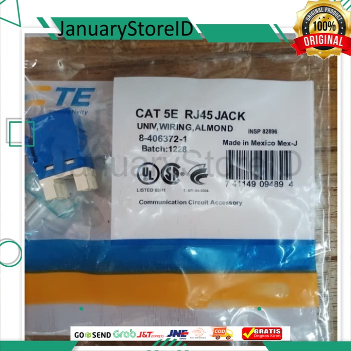 Jual MODULAR JACK RJ45 CAT 5e AMP COMMSCOPE | Shopee Indonesia