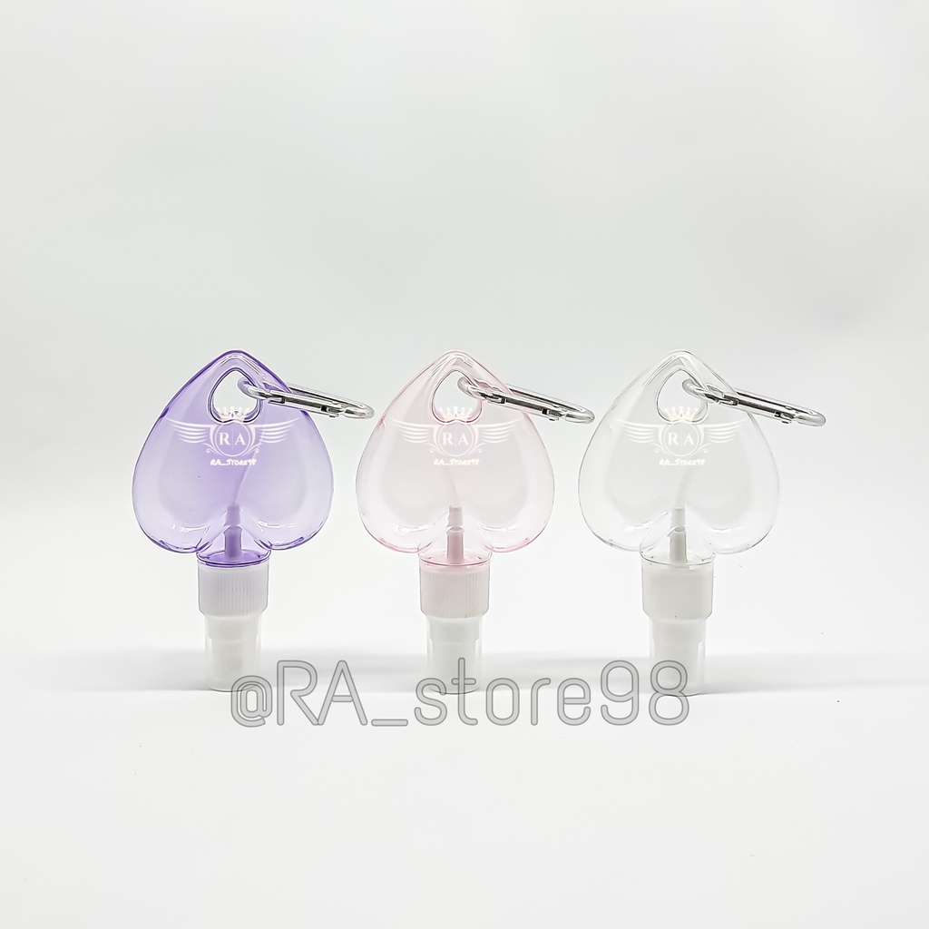 Jual Botol spray 50ml Gantungan Kunci Love Botol Semprot 30ml Key Chain ...