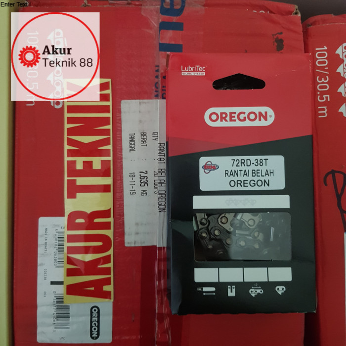 Jual rantai belah SENSO 5200 5800 bar 22 inch laser 38 mata OREGON ASLI ORIGINAL | Shopee Indonesia