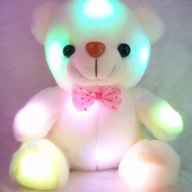 Jual vwzu boneka beruang teddy bear led dgn lampu menyala dan bisa ...