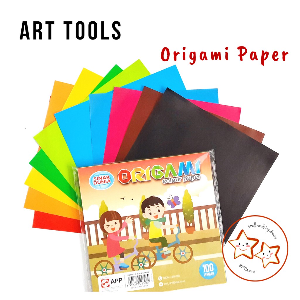 Jual Kertas Lipat Origami Paper SIDU Ukuran 14 x 14 cm | Shopee Indonesia