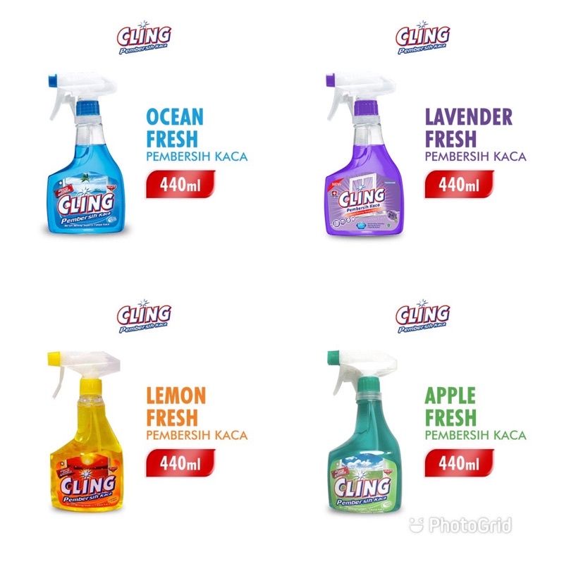 Jual CLING PEMBERSIH KACA BOTOL 440ML | Shopee Indonesia