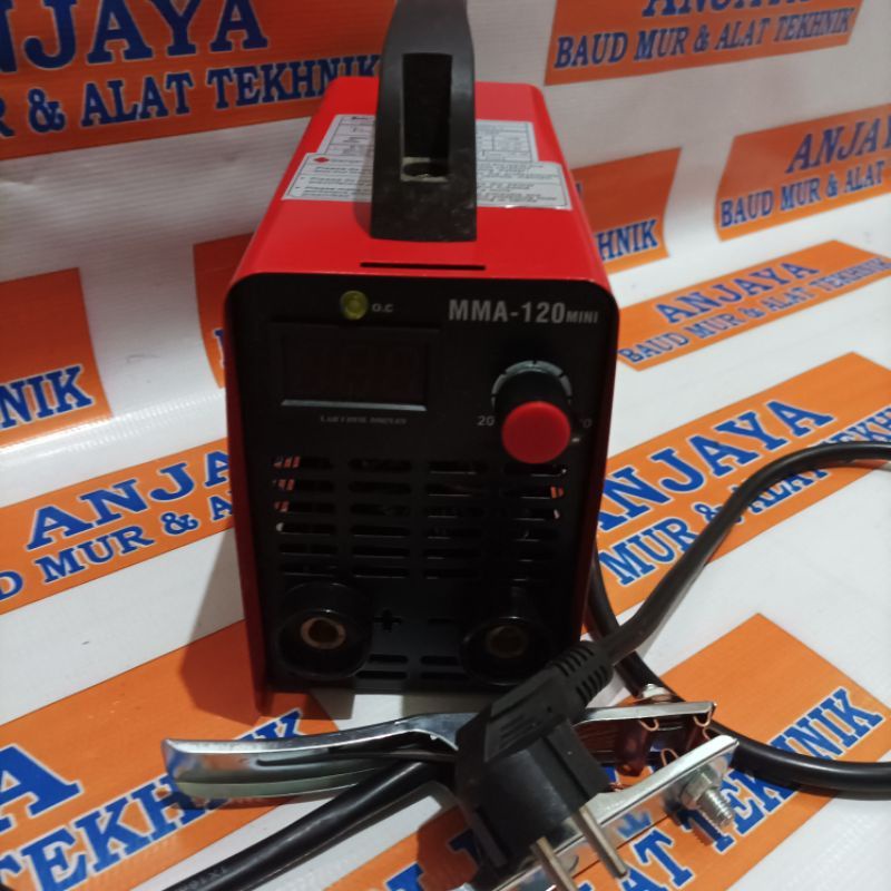 Jual TIGA JAYA - Mesin Las Listrik Busur DC MMA 120 900 Watt | Shopee ...