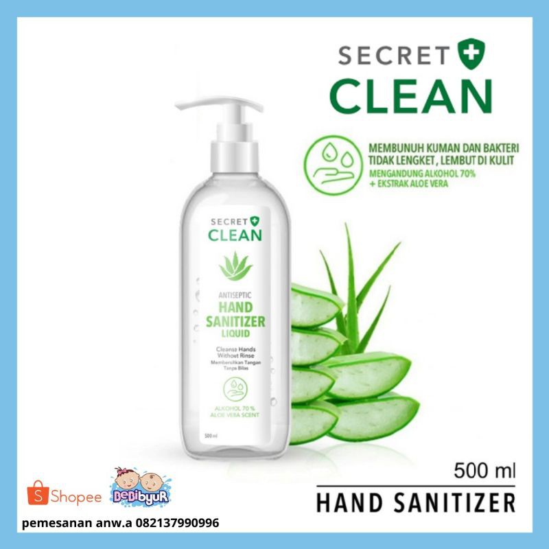 Jual Secret Clean Original - Antiseptic Hand Sanitizer Liquid Pump ...