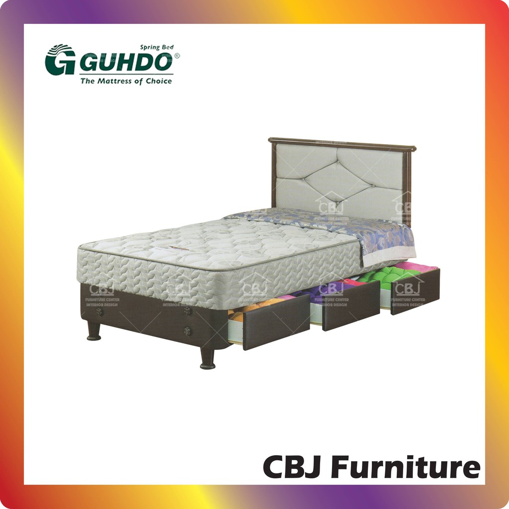 Jual Guhdo Kasur Springbed Drawer New Prima - Full Set Paris - Khusus Jabodetabek | Shopee Indonesia