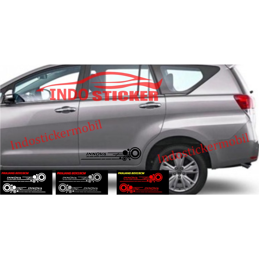 Jual STICKER STIKER MOBIL INNOVA AKSESORIS STIKER MOBIL TOYOTA INNOVA ...