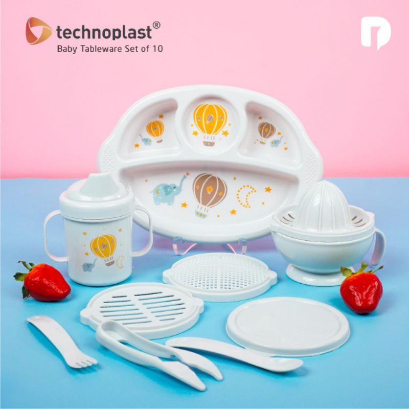 Jual Set Alat Makan Bayi Technoplast Baby Tableware - Kado Alat Mpasi ...