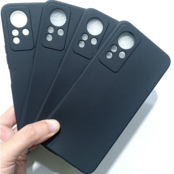 Jual INFINIX NOTE 11 NFC Case Softcase Silikon FULL COLOR Matte Black Casing Infinix Note 11 NFC ...