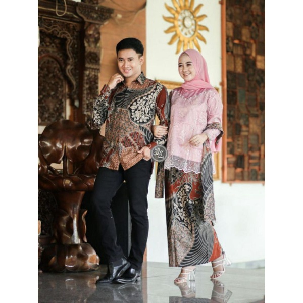 Jual Batik Couple Kemeja Kebaya Rok Ori Atasan Ndoro Jowi Kebaya ...