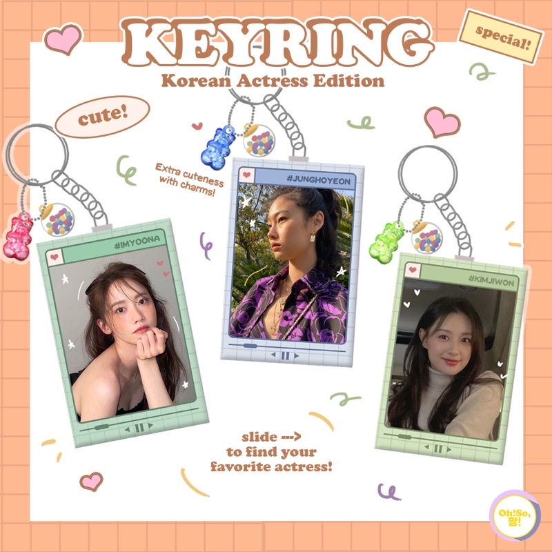 Jual KDRAMA ACTRESS KEYRING KEYCHAIN GANTUNGAN KUNCI KOREAN DRAMA ...