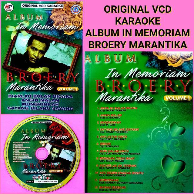 Jual KASET VIDEO VCD ORIGINAL LAGU KARAOKE BROERY MARANTIKA | Shopee Indonesia