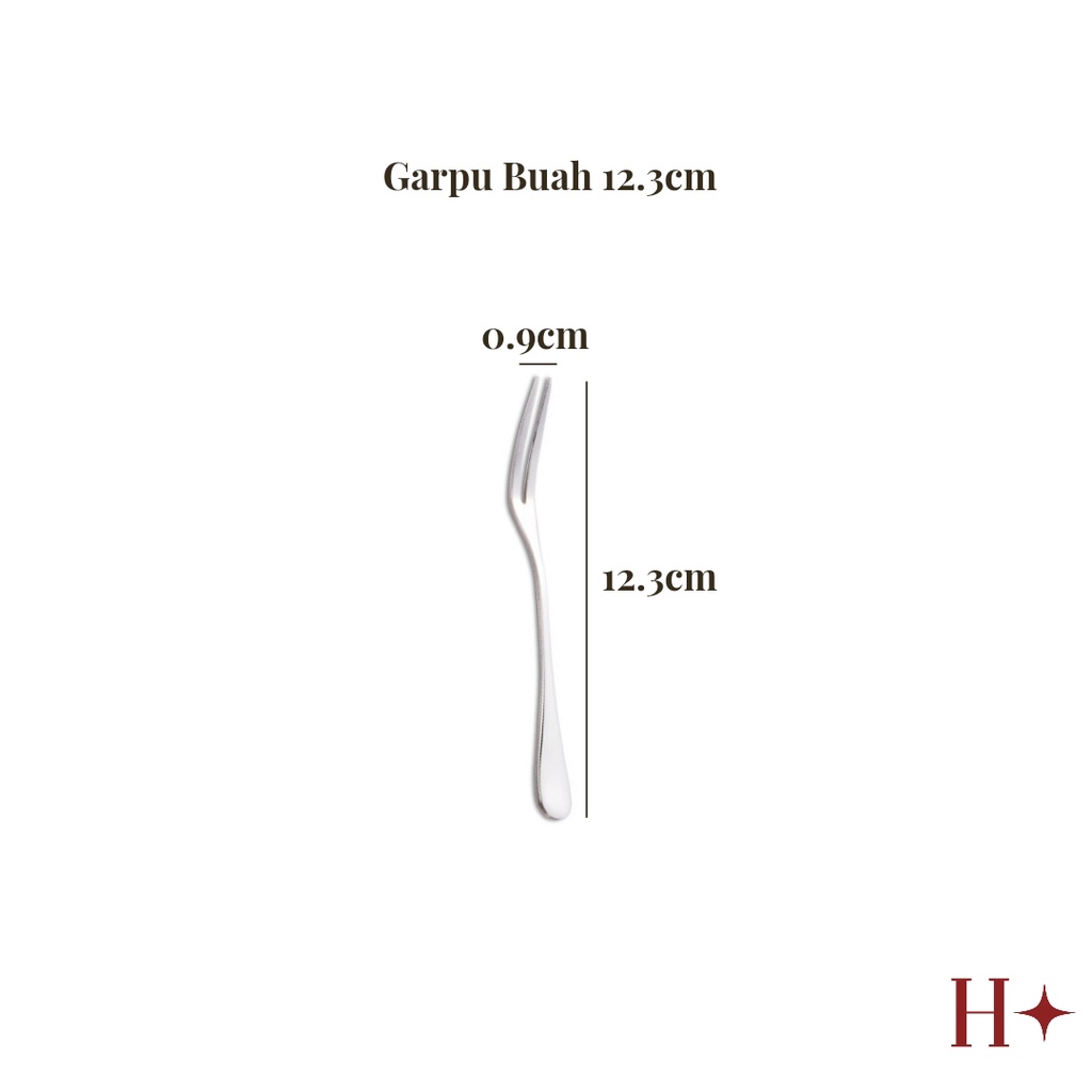Jual H Errai Alat Makan Stainless Steel Ukuran Kecil Sendok Dessert Sendok Teh Garpu Buah ...