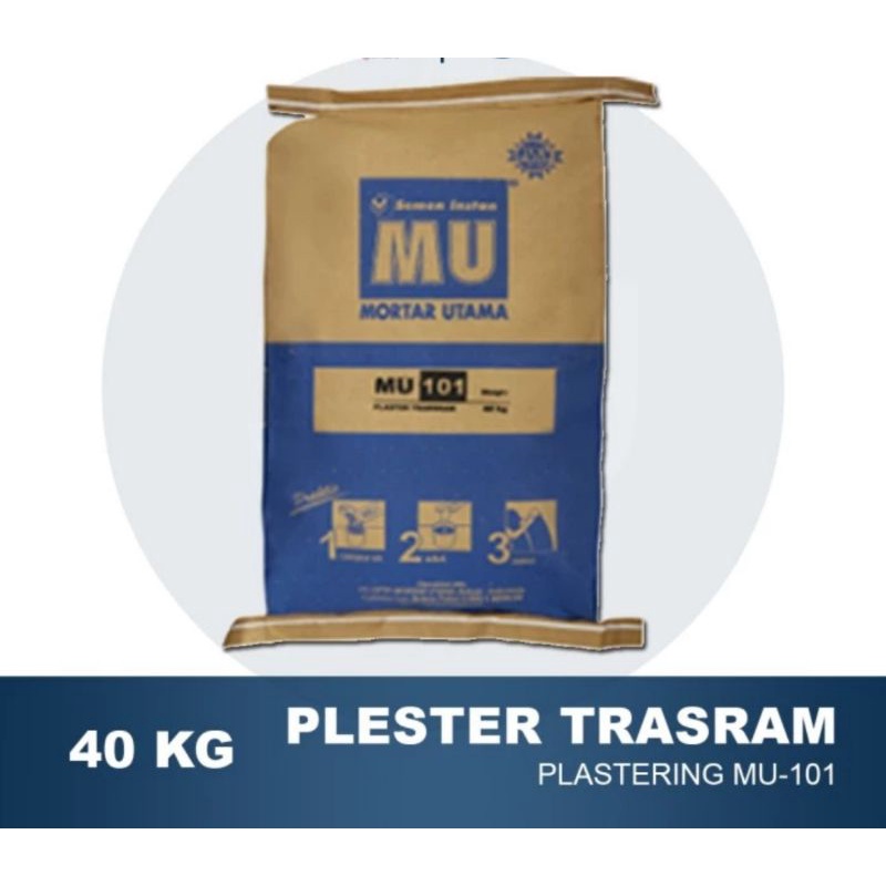 Jual Mortar MU-101/Semen Instant Untuk Plester Trasram @ 40 Kg khusus Medan Grab/Gojek | Shopee ...