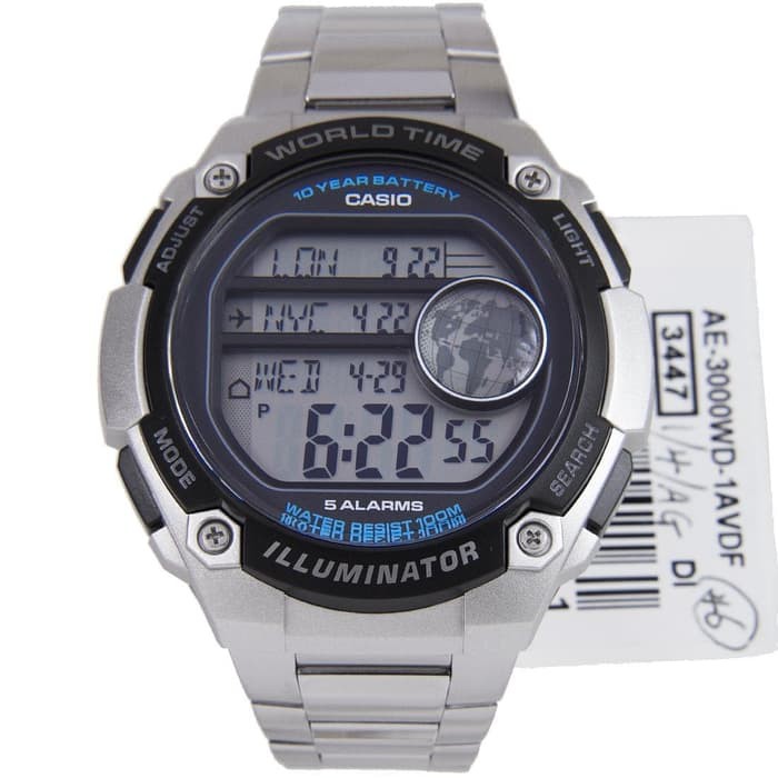 Jual Casio AE-3000WD-1AVDF / AE 3000WD Original GARANSI RESMI | Shopee ...