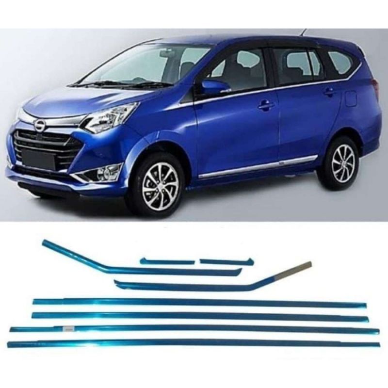 Jual list kaca samping calya/sigra 8pc stainless | Shopee Indonesia
