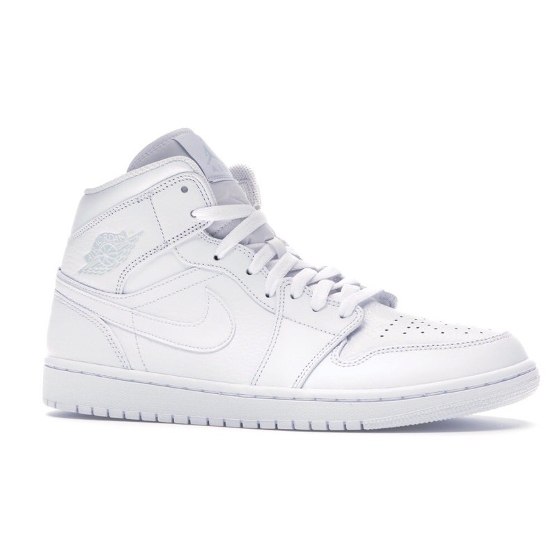Jual Sepatu Air jordan 1 high mid full all triple white putih polos ...