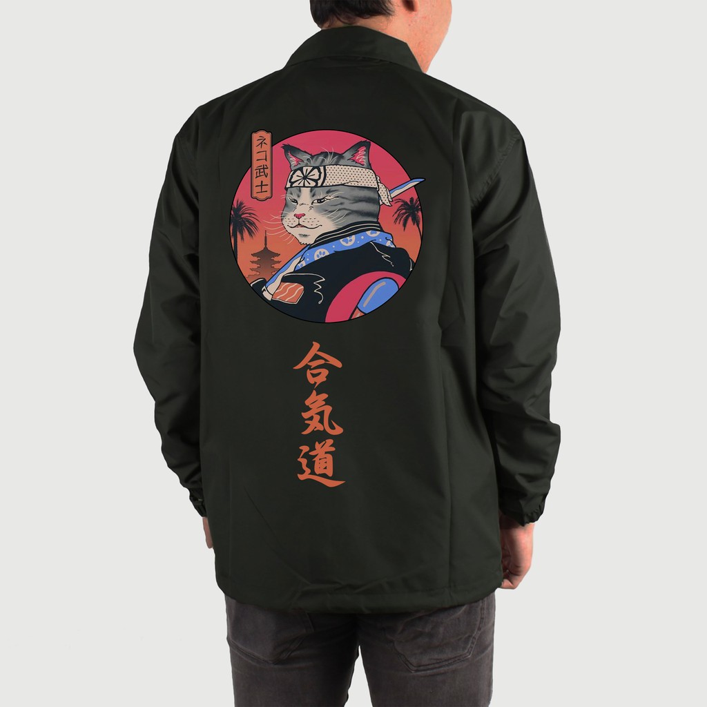 Jual Jaket Coach Japan Samurai Cat / Jacket Coach Jepang Size M L XL ...